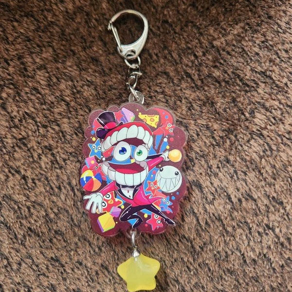 Amazing Digital Circus ADC Fan-made Key Chains Acrylic Charms Keychain ...