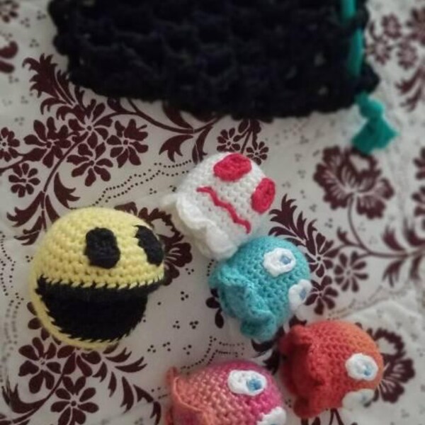 Pac Man and Ghosts Crochet Pattern - Etsy