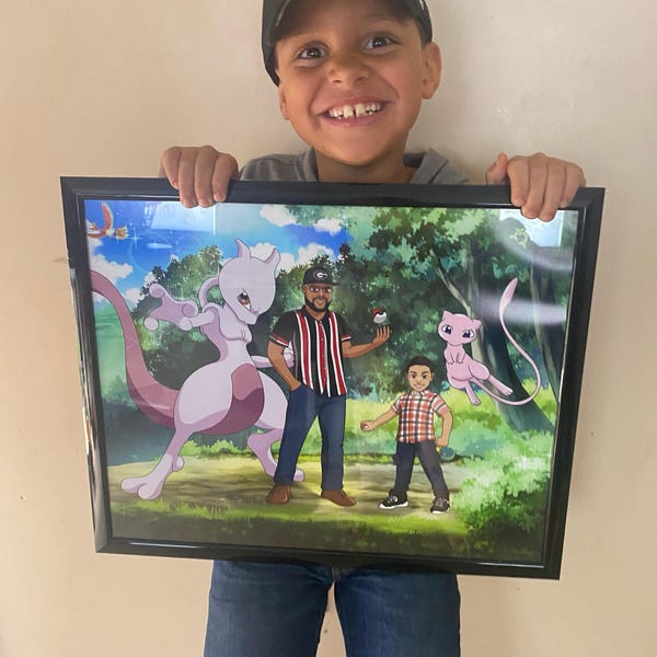 Custom POKEMON Character Portrait From Photo (DIGITAL COPY ...