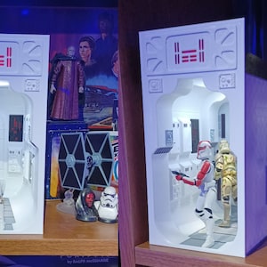 Sci-fi Book Nook. Bookshelf Decorationaction Figure Display. Bring a ...