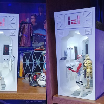 Sci-fi Book Nook. Bookshelf Decorationaction Figure Display. Bring a ...