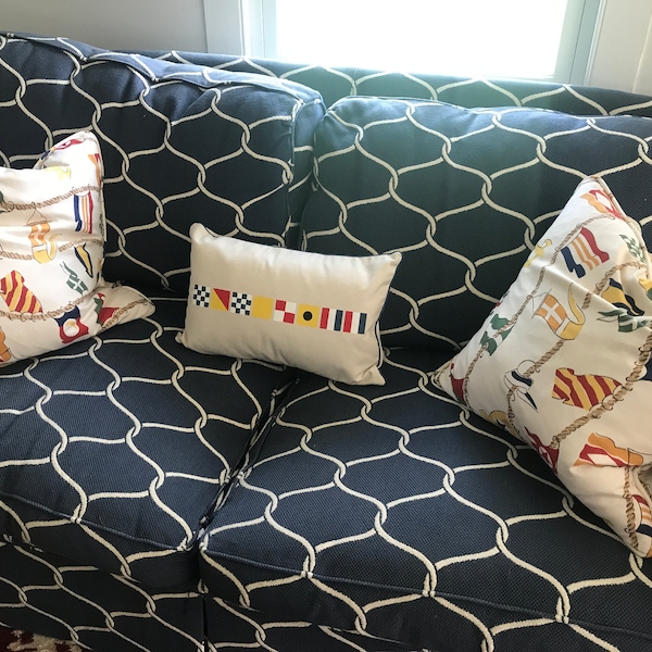Custom Nautical Flag Pillow - Etsy