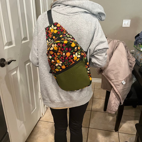 Charlie Sling Bag PDF Sewing Pattern: 3 Front Pocket Options - Etsy