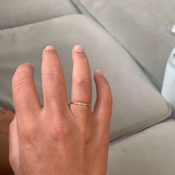 Gold Ring, Simple Gold Ring, 14k Gold Filled Ring, Thin Ring, Dainty ...