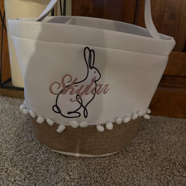 Personalized Easter Basket, Custom Easter Basket, Handmade Easter Egg Basket, Little Boys Easter ...