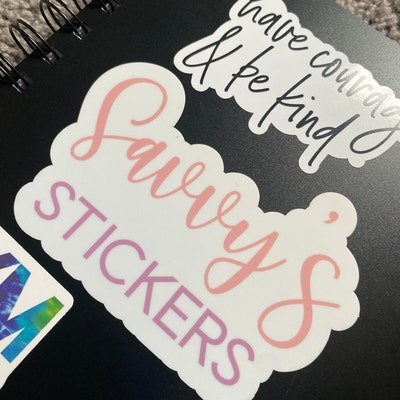 Personalized Name Sticker, Custom Name Sticker, Pastel Name Sticker ...