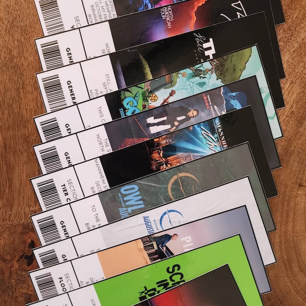 Physical Ticket Custom Personalized Laminated Concert Event Ticket ...