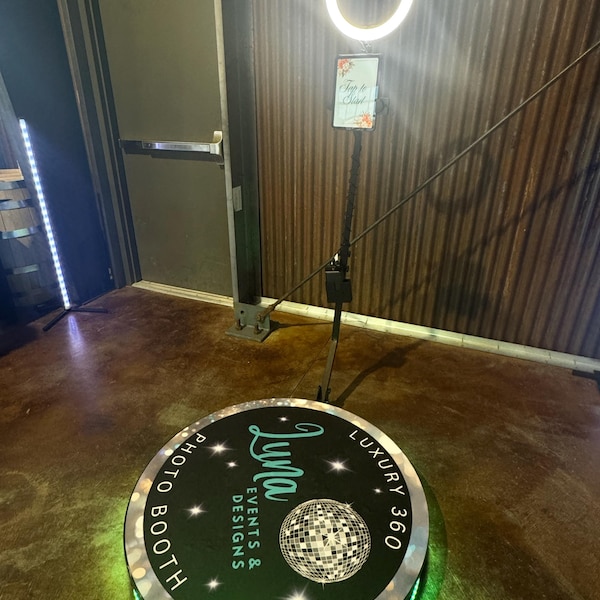 360 Photo Booth Vinyl Logo - Personalized Decal Wrap for Your 360 ...