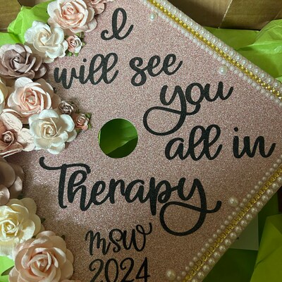 Social Worker Graduation Cap Topper Success Isn't About How Much Money ...