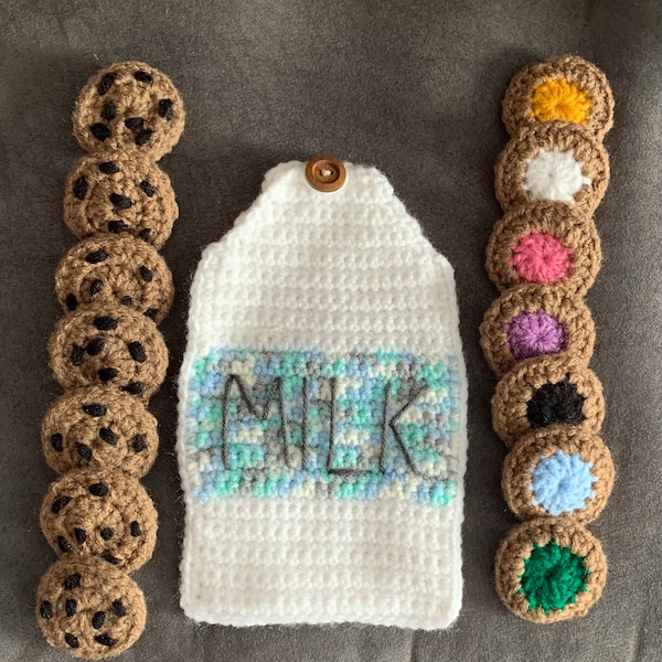 Milk & Cookies Memory Game PATTERN ONLY Original Stitchedbyshari Design ...