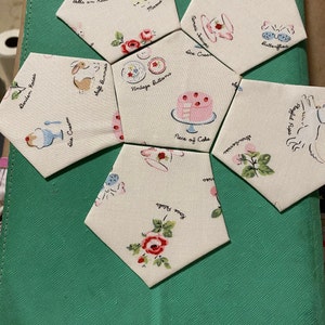 Vintage Cotton Reel Mini Quilt Pattern by Jemima Flendt of Tied With a ...