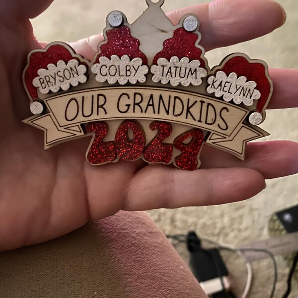 2024 Family Santa Hat Christmas Ornament SVG, Laser Cut File ...