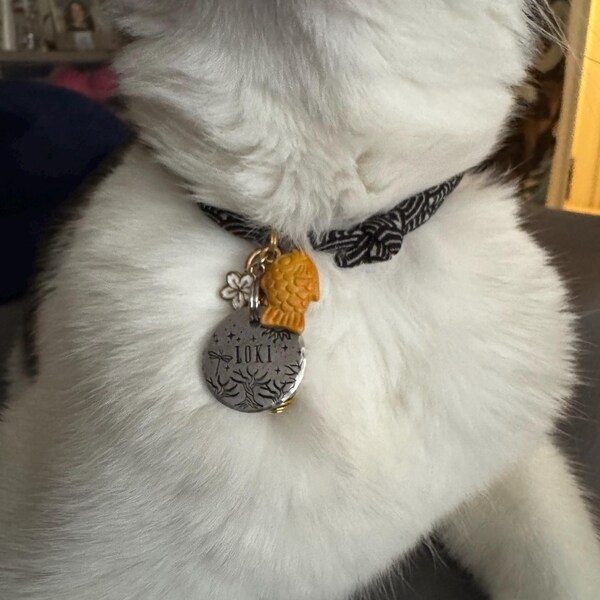 Pet ID Tag - Mountain - Moose - Forest - Dog Tag - Dog Collar Tag - Pet ...