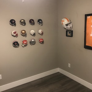Mini Football Helmet Wall Hanger Mount | Etsy