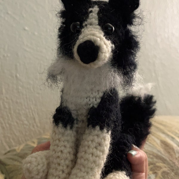 Crochet Pattern for Finnly, Realistic Crochet Border Collie Dog ...