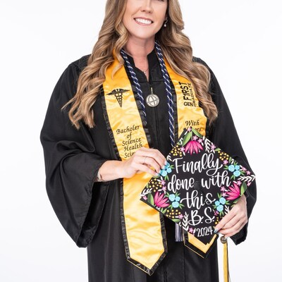 Grad Cap Topper Graduation Gift Tassel Custom Grad Quote Grad Cap ...