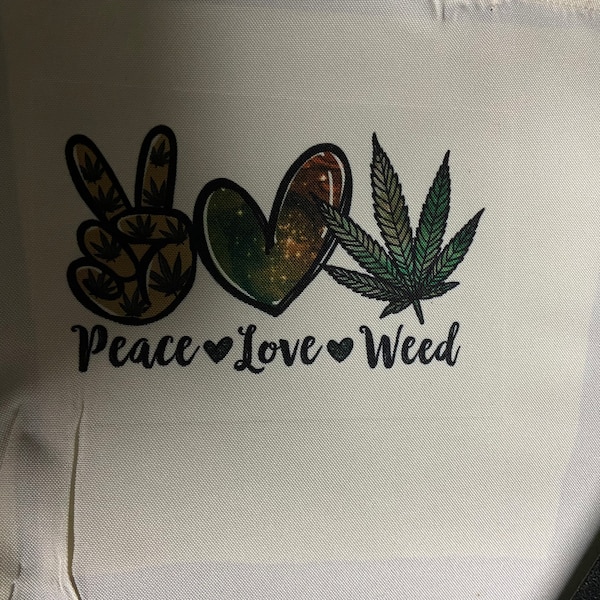 Peace Love Weed PNG Sublimation Design, Clipart, Templates, Print ...