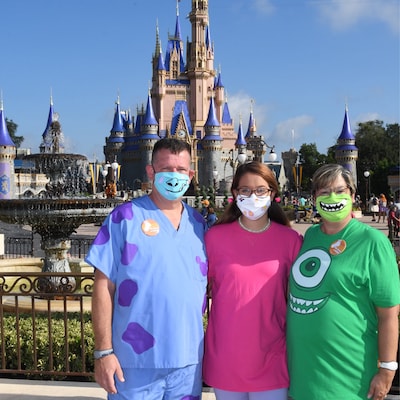 Monster's Inc. Character Inspired Face Masks boo's Door, Mike and Sully ...