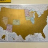 XXL Classic USA Wall Map - Map of the USA Poster - Front Lamination ...