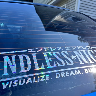 Endless Nights JDM Decal Sticker bumper Sticker, Windshield Sticker ...
