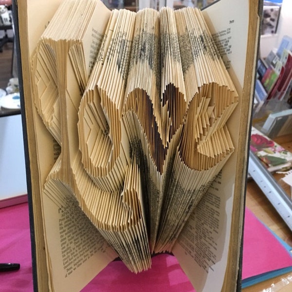 Book Folding Love Pattern & Instructions - Etsy