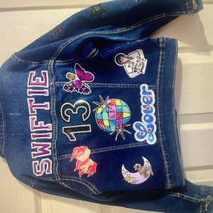 Swiftie Custom Jean Jacket, Custom Denim Jacket, Personalized Denim, Personalized Adult Woman ...