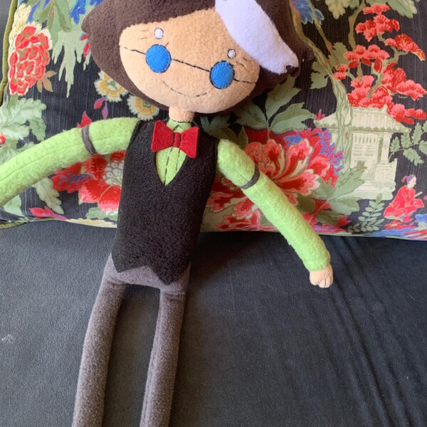 Klampon Plushie, Blue Crocodile Plush, Handmade Stuffed Animal, 10.6in ...