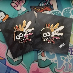 Splatoon TRANS Pride Pins Squid Octo - Etsy