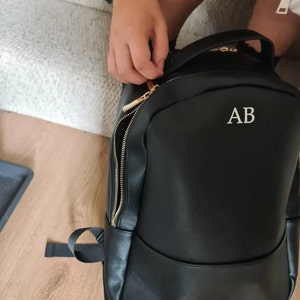 Custom Women Backpack, Personalised Bag With Initials, Faux Leather ...