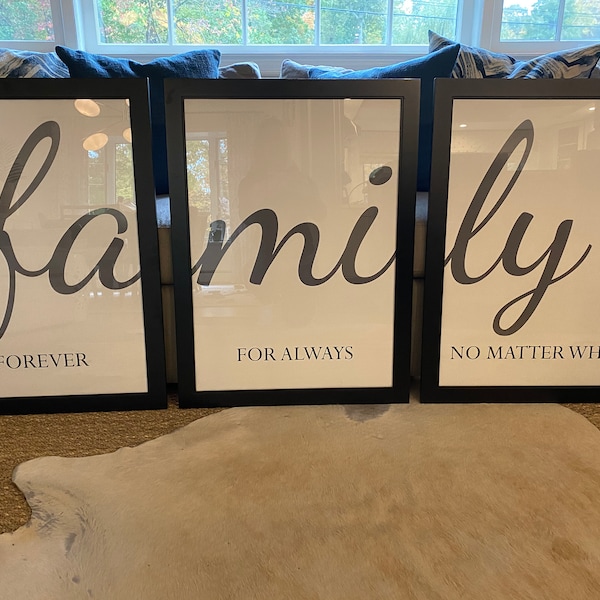 Family Forever Art Print Set, Home Wall Decor (digital Download) - Etsy