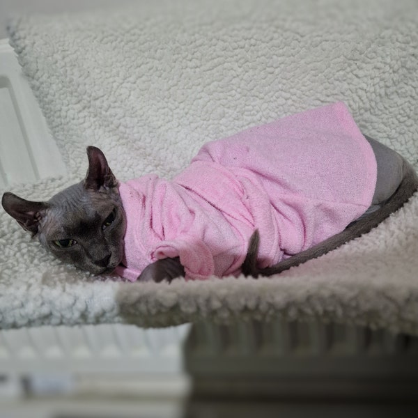 Clothes for Cats, Cat Bathrobe: Handmade Luxury for Your Feline Friend ...