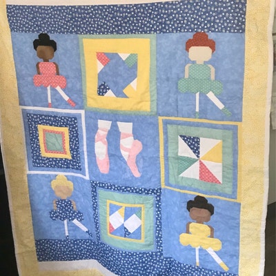 Ballerina Ballet Dance Girl Quilt Block Pattern PDF Includes ...