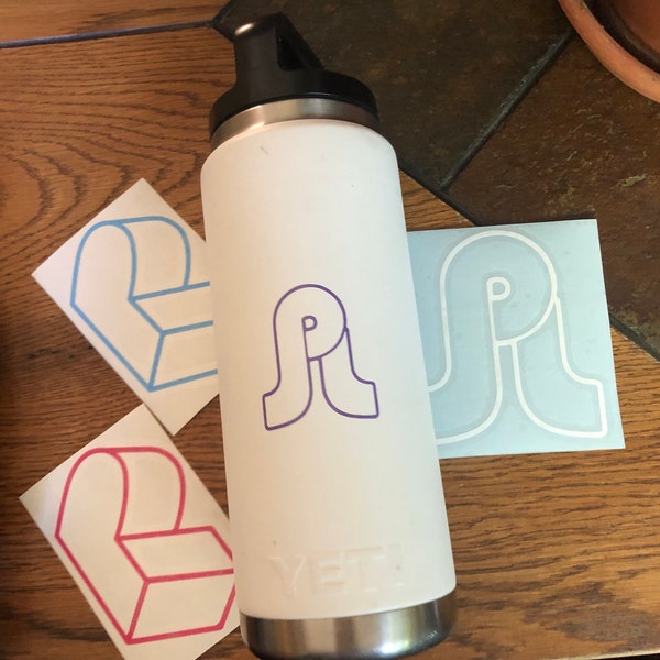 PL Pretty Lights Monogram Outlined Logo Decal Sticker, Car Decal ...