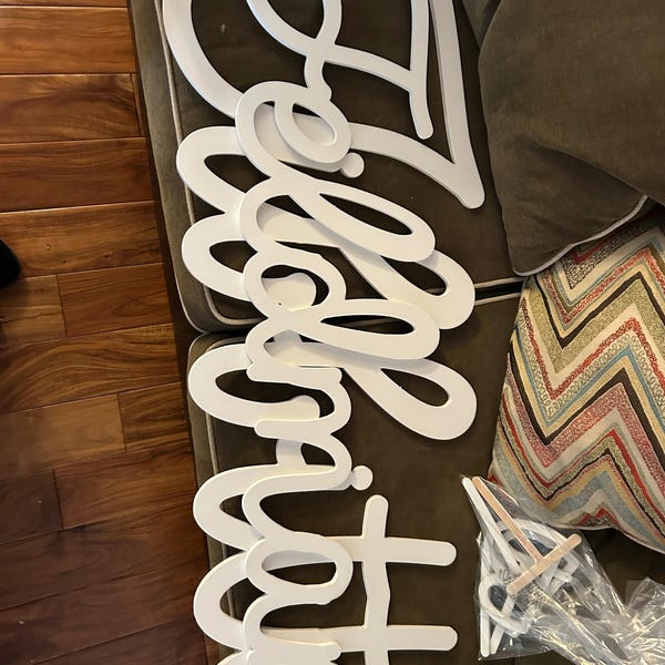 Custom Wood Baby Name Sign Letter Wall Art Kids Room Art Wall Art for ...