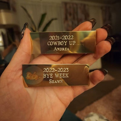 Trophy Plate 1 X 3 CUSTOM Engraved Aluminum Plate/free SHIPPING ...