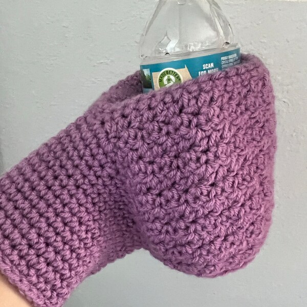 Drink Mitt Crochet Pattern, Easy Beer Buddy Cozy, Drinking Mitten No ...