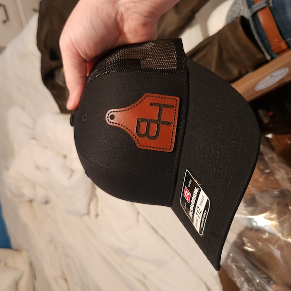 Custom Leather Patch Hat | Richardson 112, Ranch Brand - Etsy