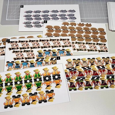 AGRICOLA Upgrade Kit, Meeples Stickers Custom Die Cut Decals, Premium Materials for Agricola ...