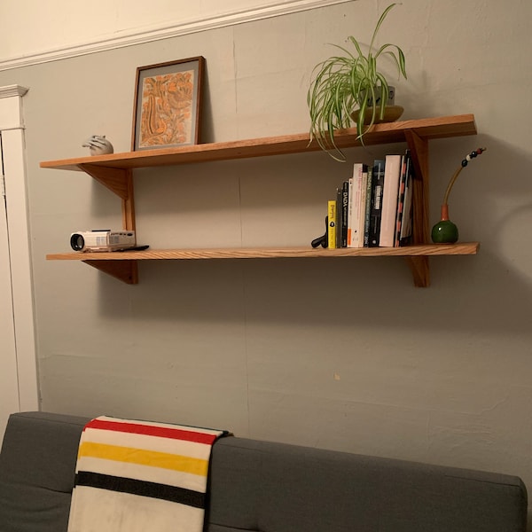 CLARA II Customizable Wall Shelves || Handmade in Canada || Japandi MCM ...