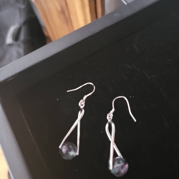 Sterling Silver Earring Settings for 8-13mm Round Beads White Gold ...