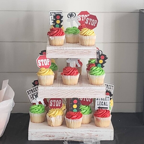 Cupcake Toppers Driver License Birthday, 16th Birthday Cupcake Toppers ...