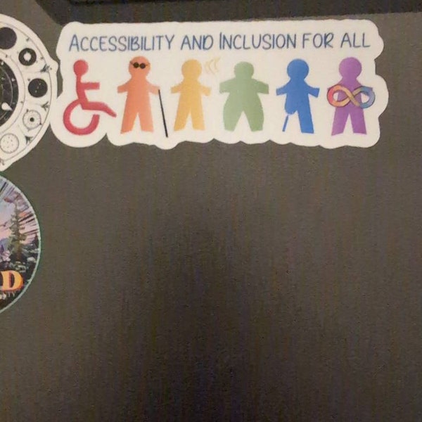 Accessibility and Inclusion for All Sticker, Disability Pride Decal ...