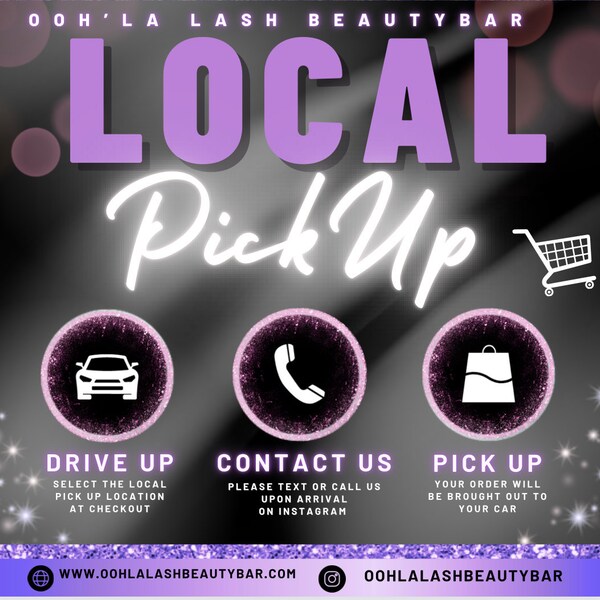 Local Pick up Flyer, DIY Flyer Template Design, Curbside Pickup Flyer ...