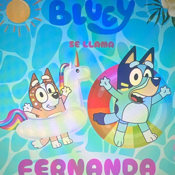 Bluey Pringles Label Girl Bluey and Bingo Party Favors Blue Dog ...