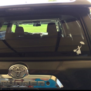 Mary Poppins Inspired Vinyl Car Decal Nanny Practically | Etsy