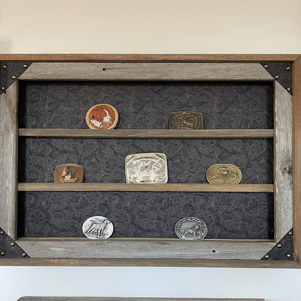 Belt Buckle Display Case Holds 24 Buckles-red - Etsy