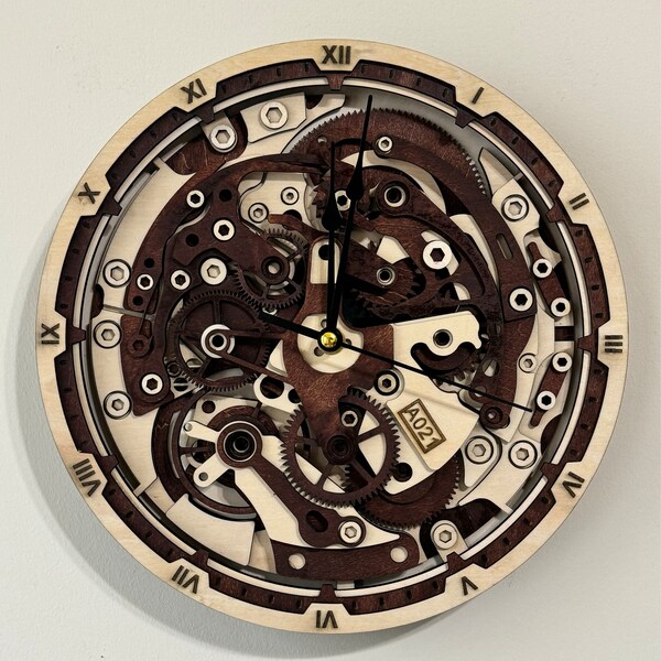 Gear Clock V2 Laser Cut Files for Creating Multilayered Mandala Wall ...