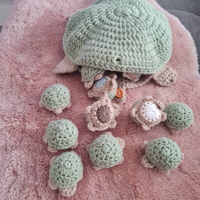 The ORIGINAL Turtle Memory Game PATTERN English Pdf ORIGINAL Stitched ...