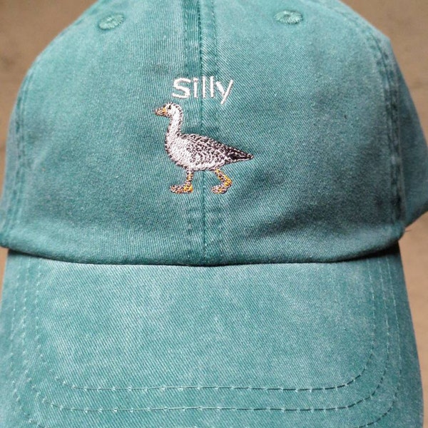 Embroidered Silly Goose Cap - Vintage Humorous Baseball Hat - Mom Dad ...
