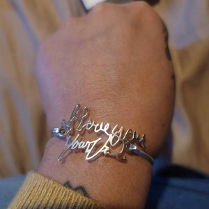 Signature Ring Handwriting Men Ring Memorial Signature Ring Unisex Ring ...